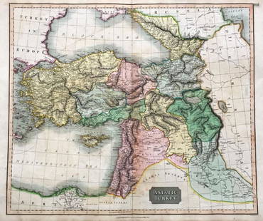 1814 Thomson New General Atlas The British Channel Map