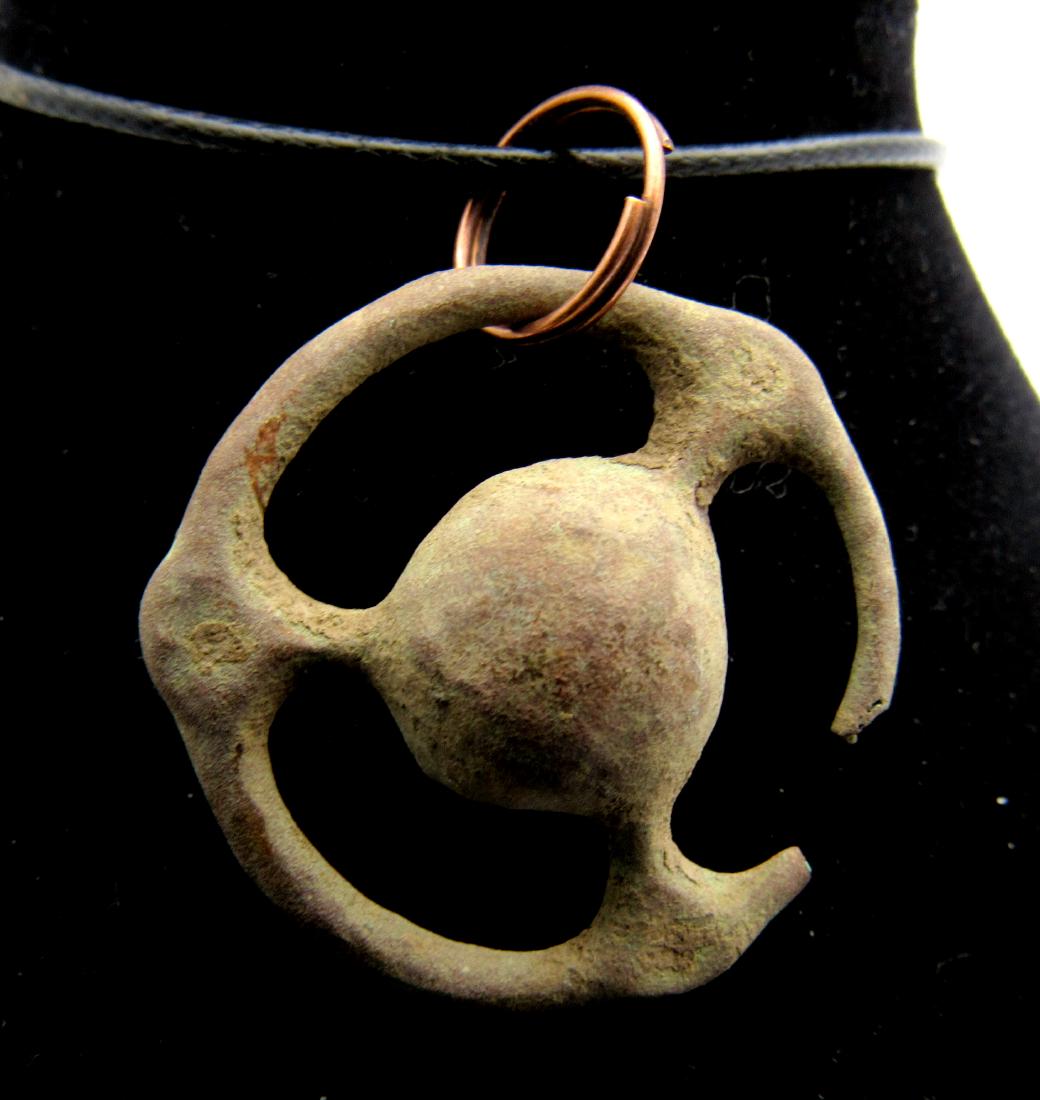 Ancient Roman Wheel of Fortune Pendant