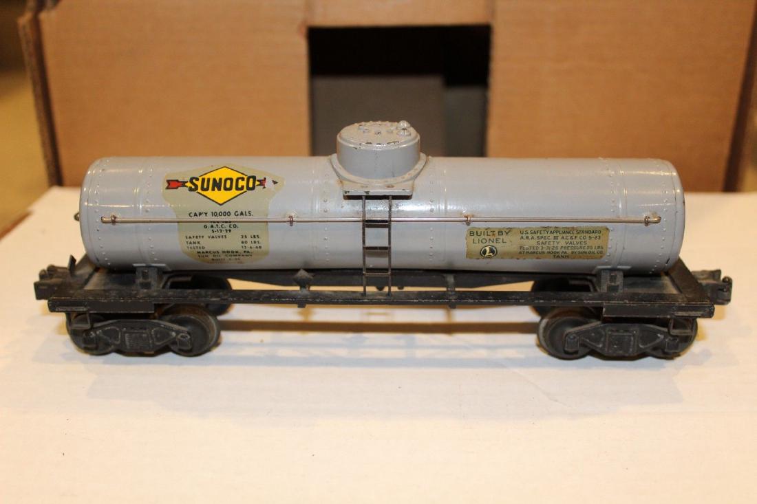 Lionel Postwar 2855 Gray Sunoco Tank Car