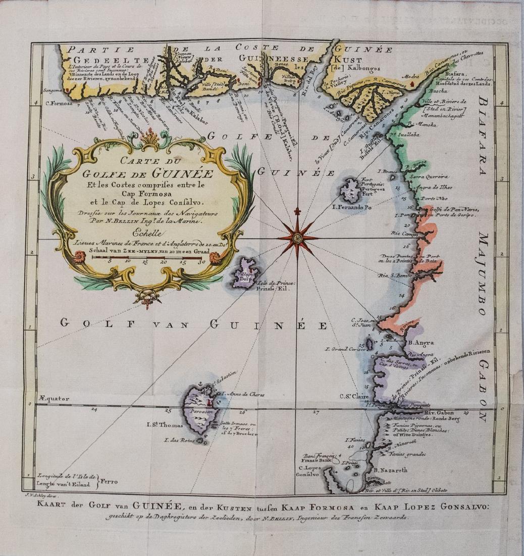 Bellin: Antique Map of West Africa, 1757