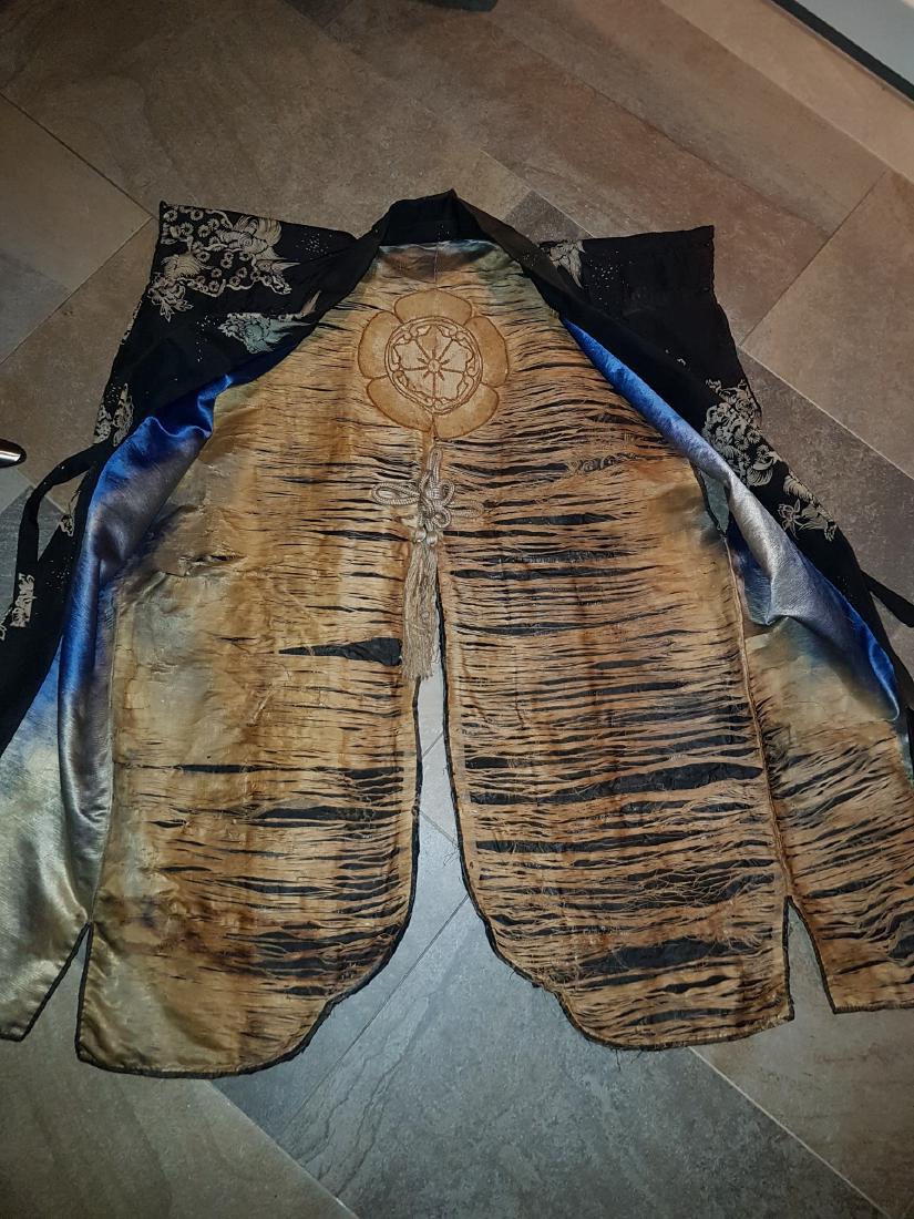 Antique Japanese Edo Period Silk Samurai Armor