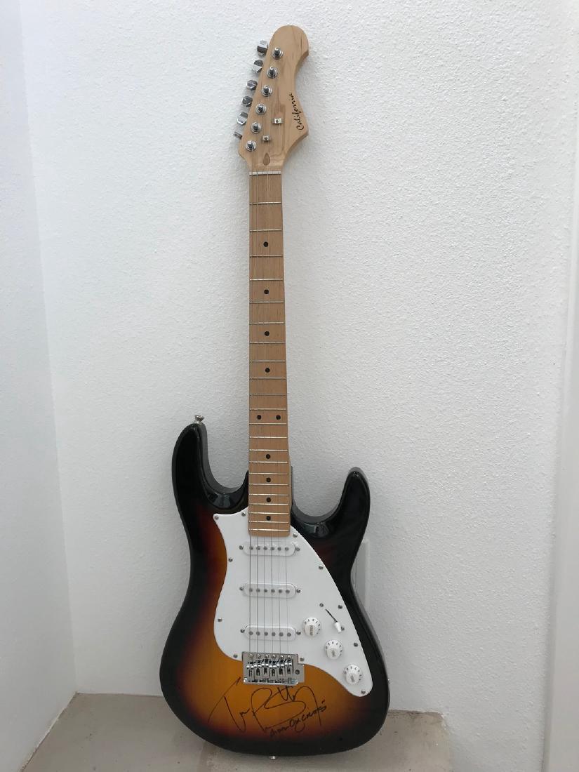Tom Petty Signed Sunburst California Guitar
