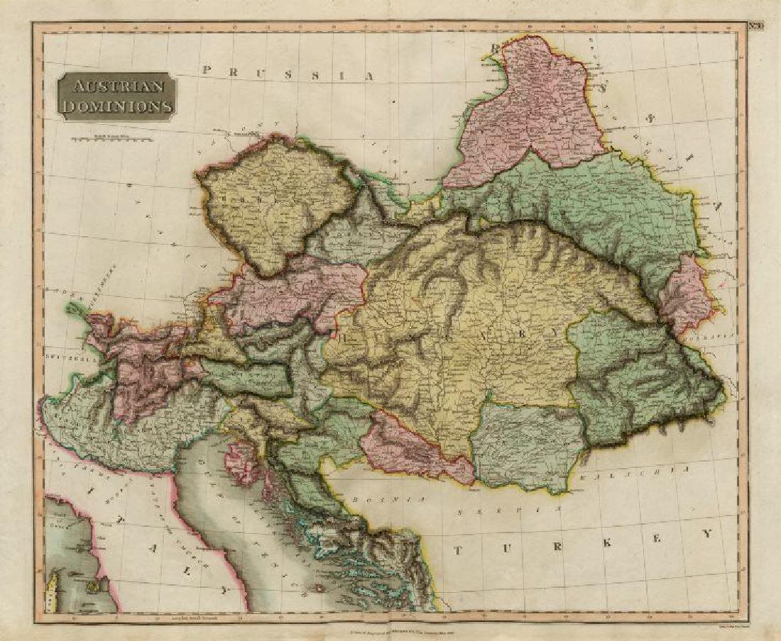 Thomson: Antique Map of the Austrian Empire, 1817