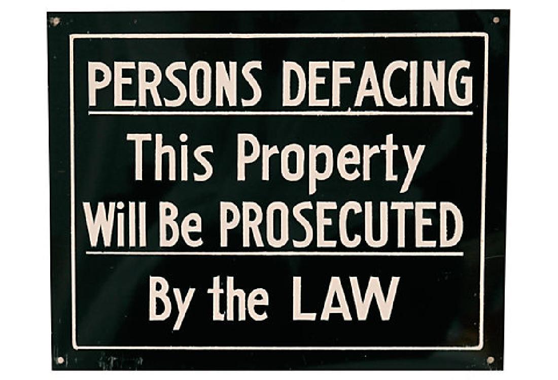 Vintage Persons Defacing This Property