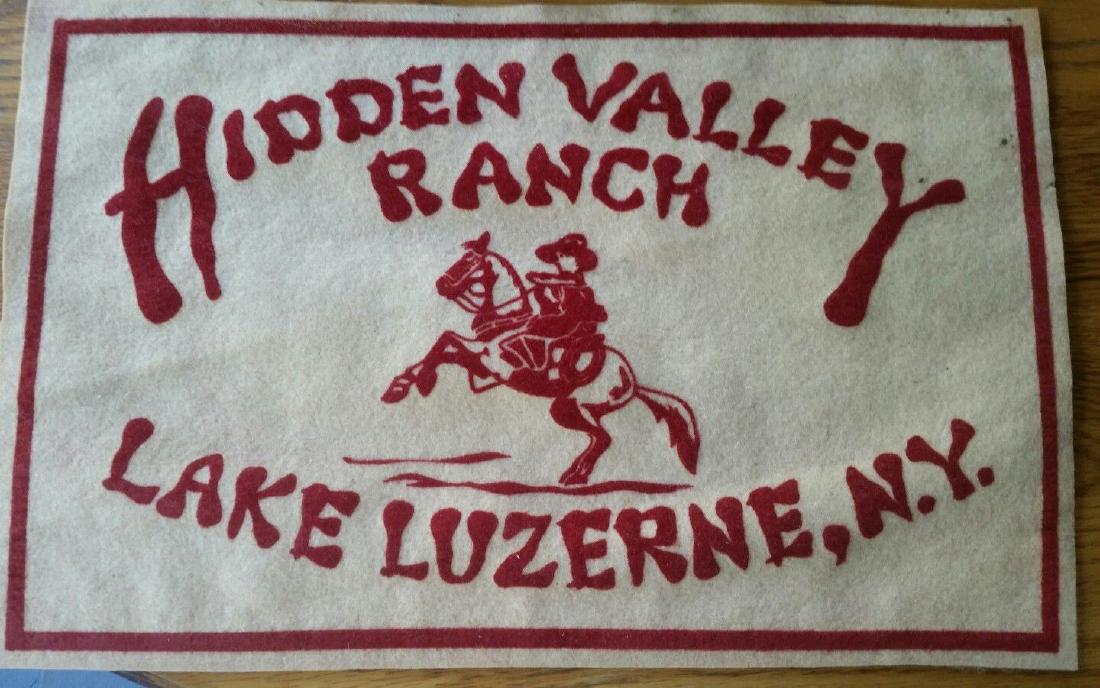 Dude Ranch Sign Hidden Valley Ranch Adirondacks Hole