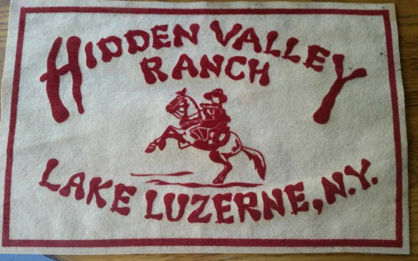 Dude Ranch Sign Hidden Valley Ranch Adirondacks Hole
