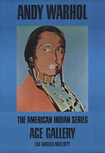 2 Assorted Andy Warhol American Indian Posters