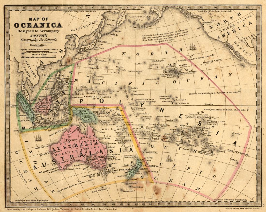 Map of Oceanica Designed to Accompany Smith's Geography