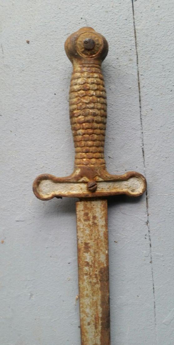 Cast Iron Sword Artillery Prop for Photographers 1880