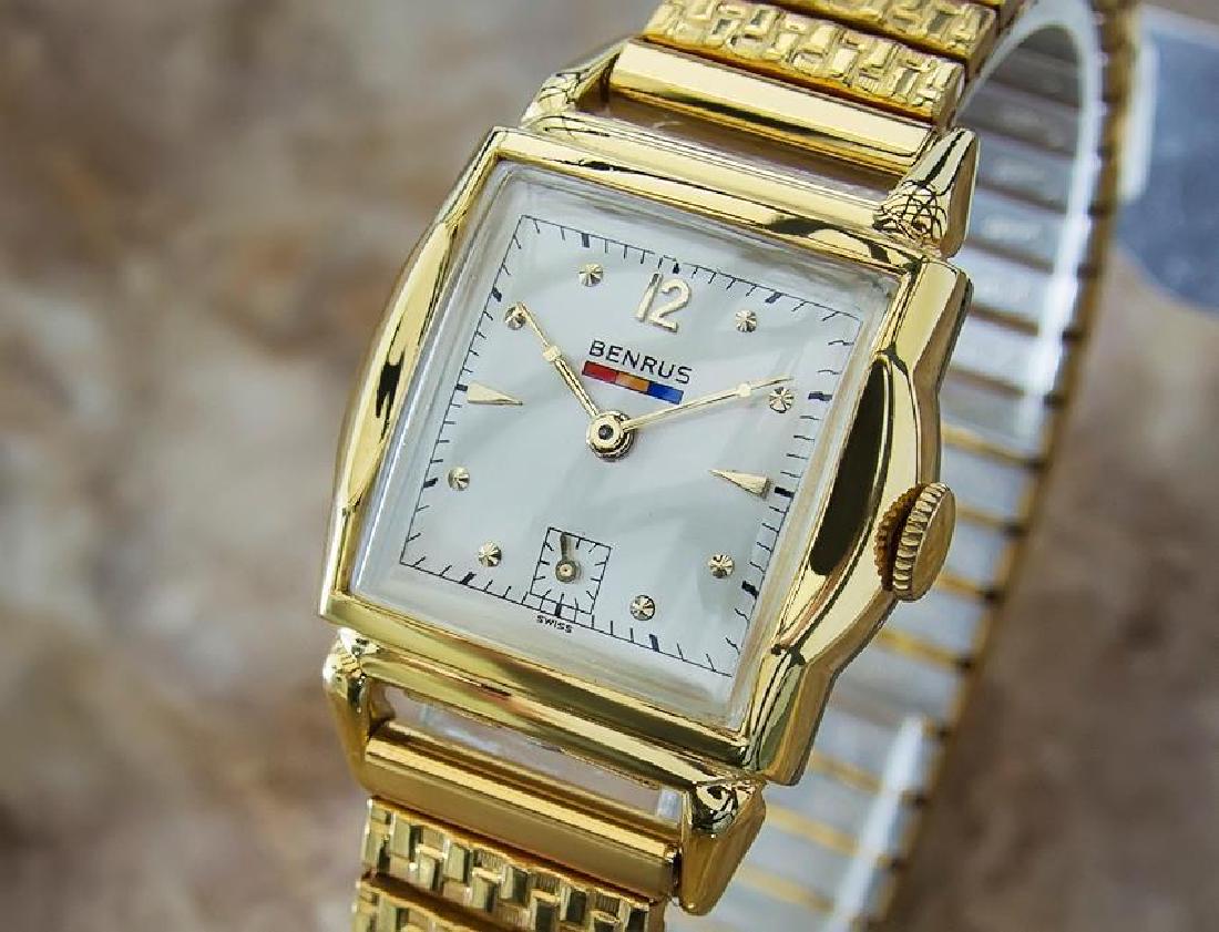 Benrus 1940s Swiss Made Gold Plated Unisex Ladies
