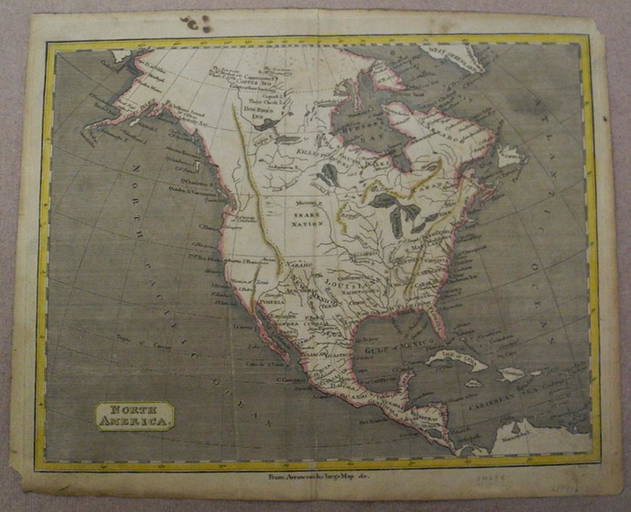 Arrowsmith: Antique Map Of North America, 1795