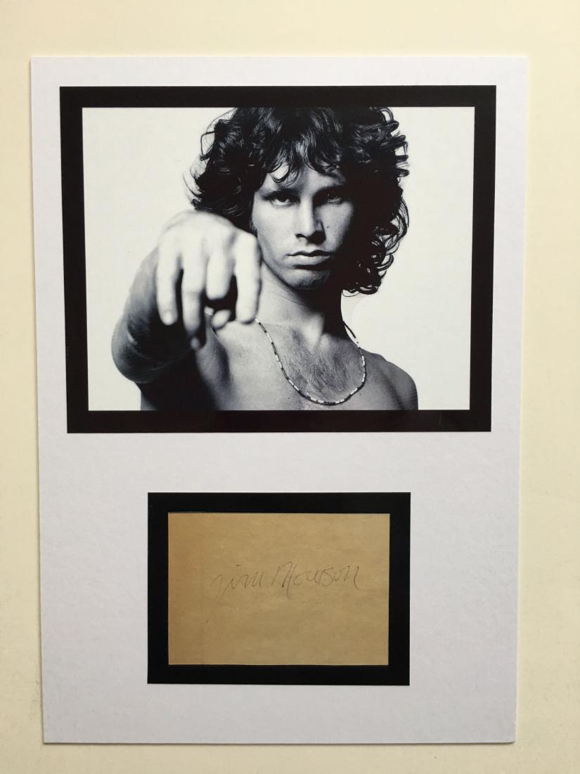 JIM MORRISON SIGNATURE AND PICTURE