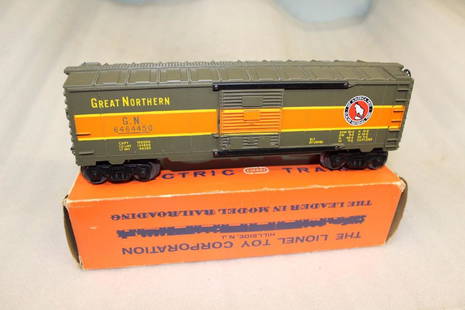 Lionel Postwar 1950's 6464 450 Great Northern Boxcar Empty Original Box
