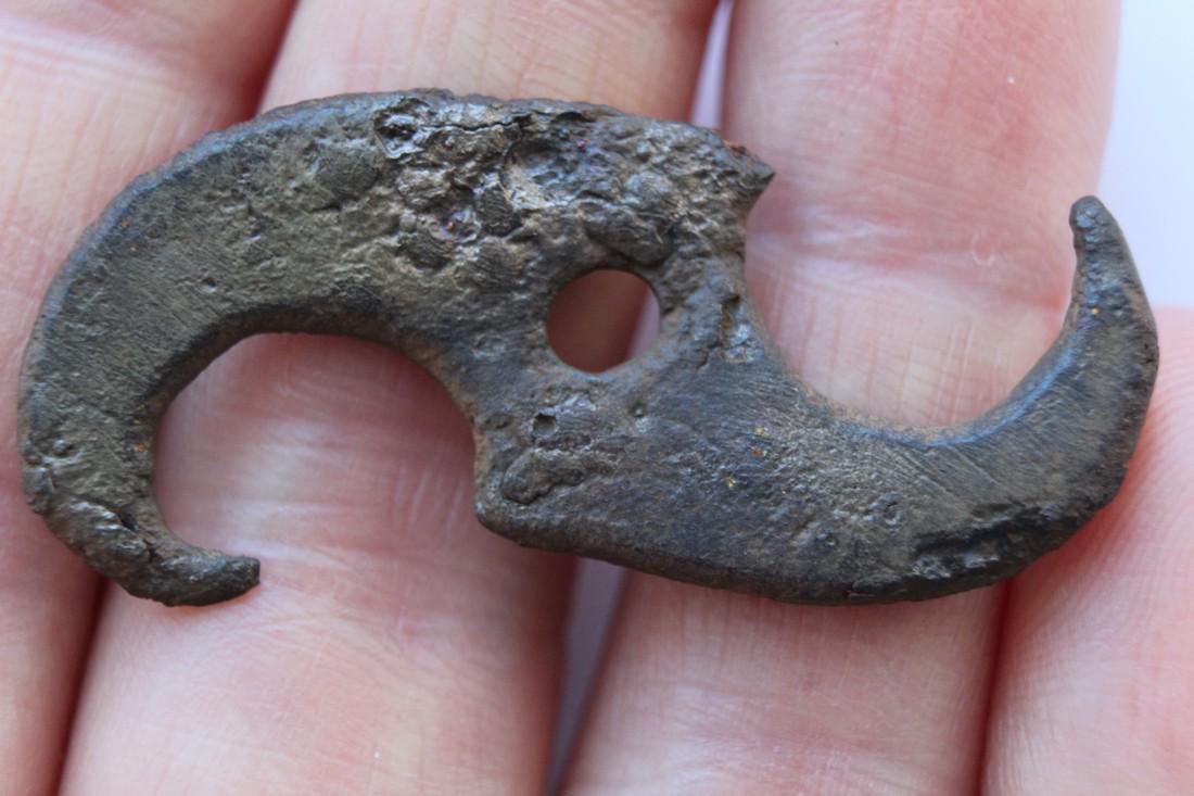 Medieval Viking Bronze Amulet of Lightning