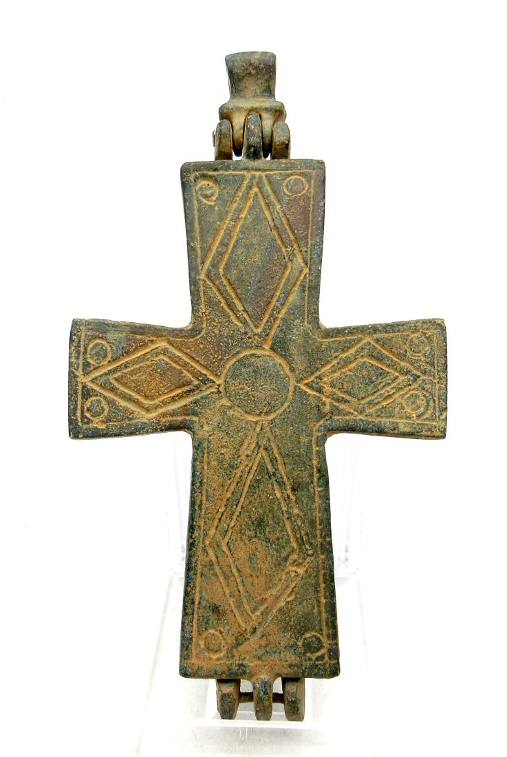 Medieval Crusader Knights Templar Bronze Cross Pendant