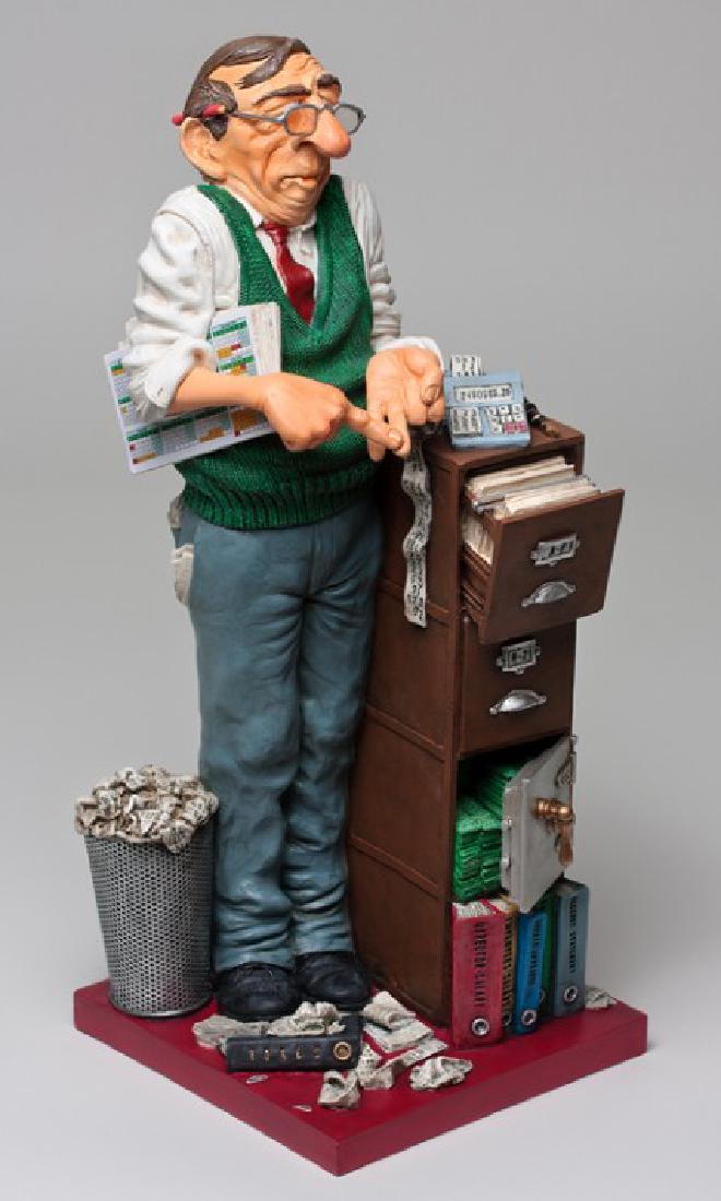 Guillermo Forchino The Accountant Comic Art Statue