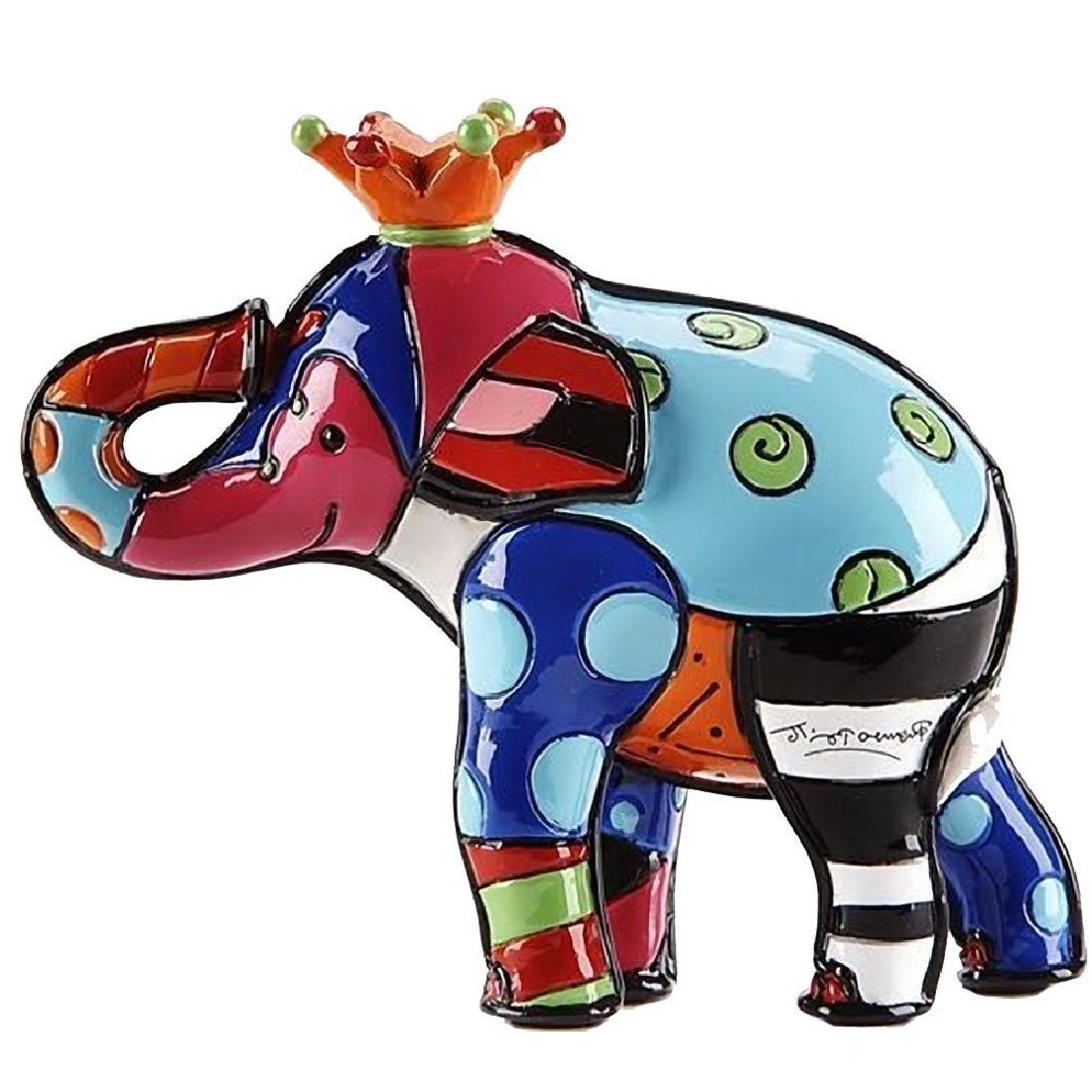 Romero Britto: Little Elephant Queen statue
