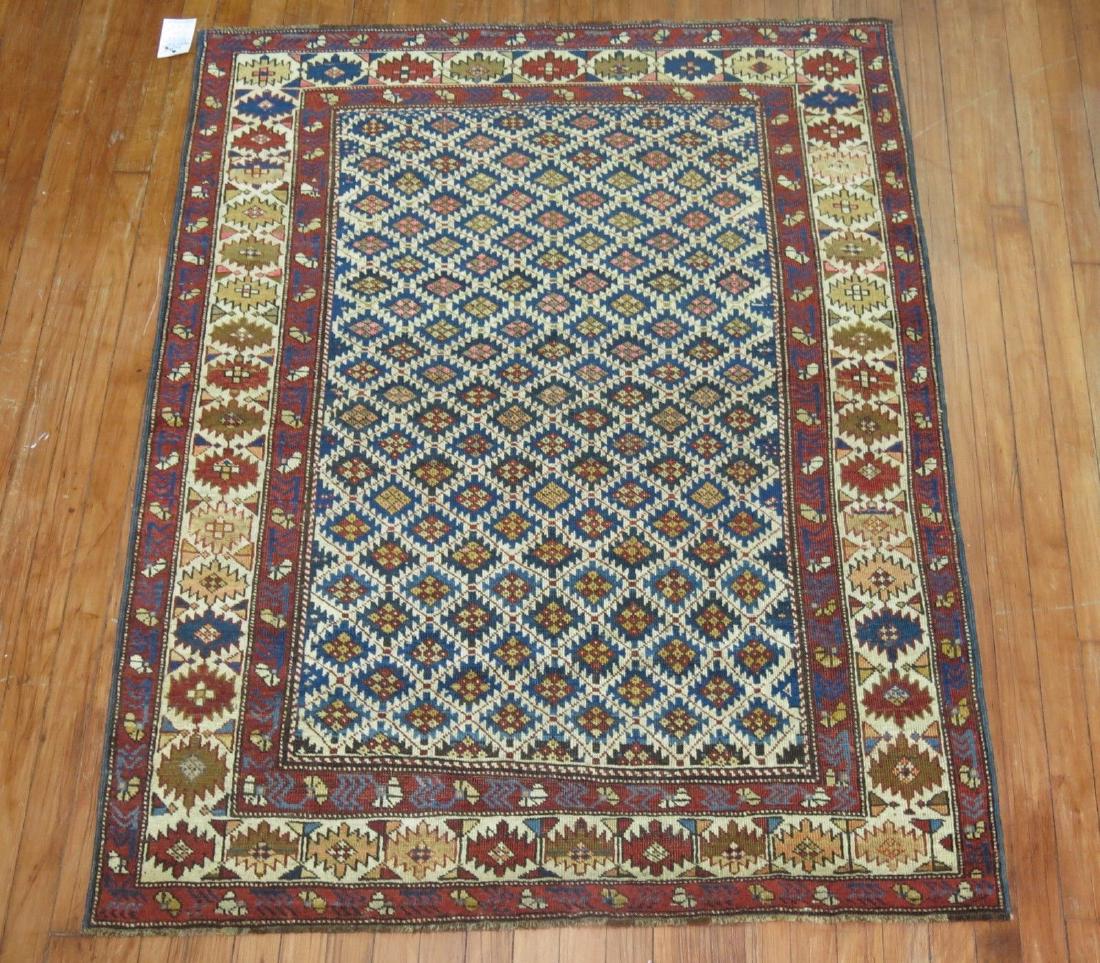 Antique Caucasian Shirvan Kuba Kazak Rug 3.11x5.2