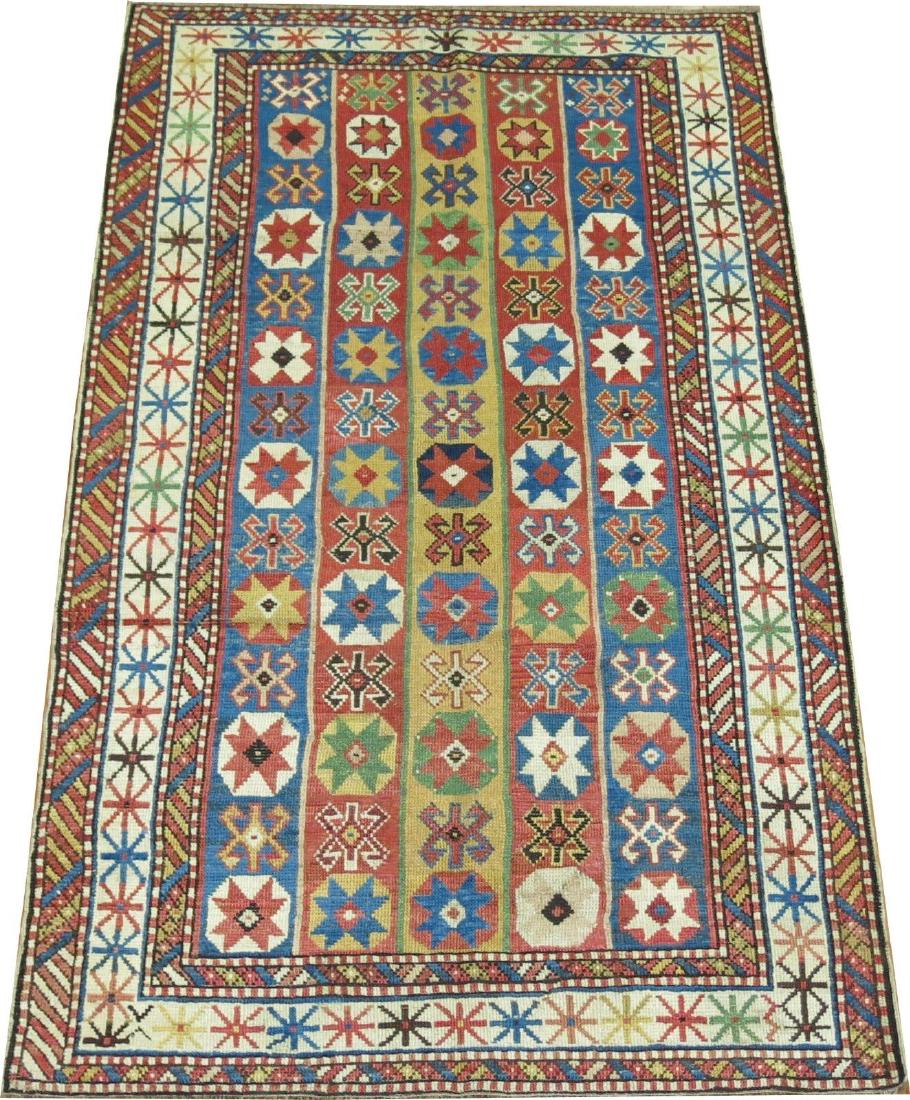 Antique Caucasian Shirvan Kazak Kuba Rug 3.6x5.9