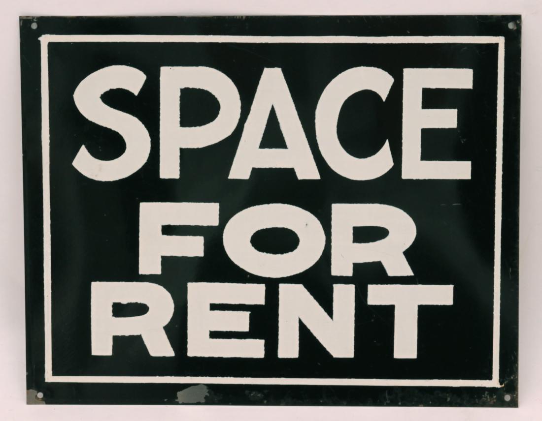 Vintage Space for Rent Sign