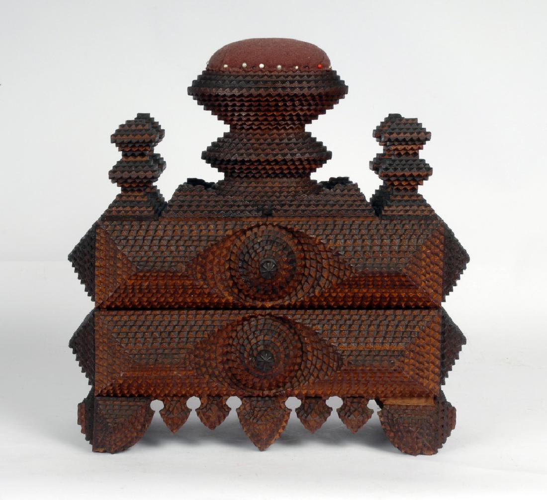 Tramp Art Box Circa 1890's