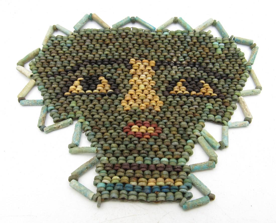 Ancient Egyptian Beaded Death Mask