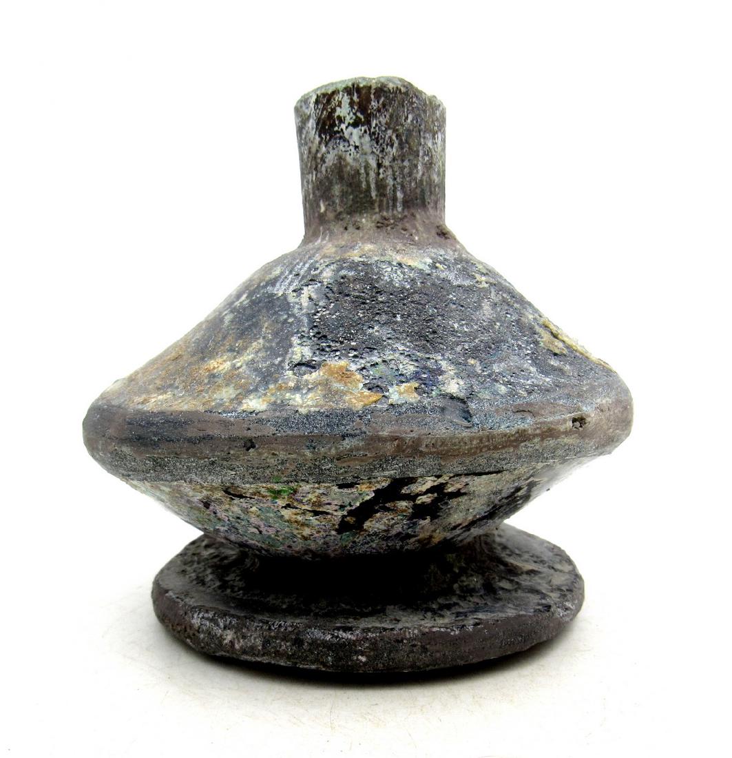 Early Medieval Byzantine Glass Flask