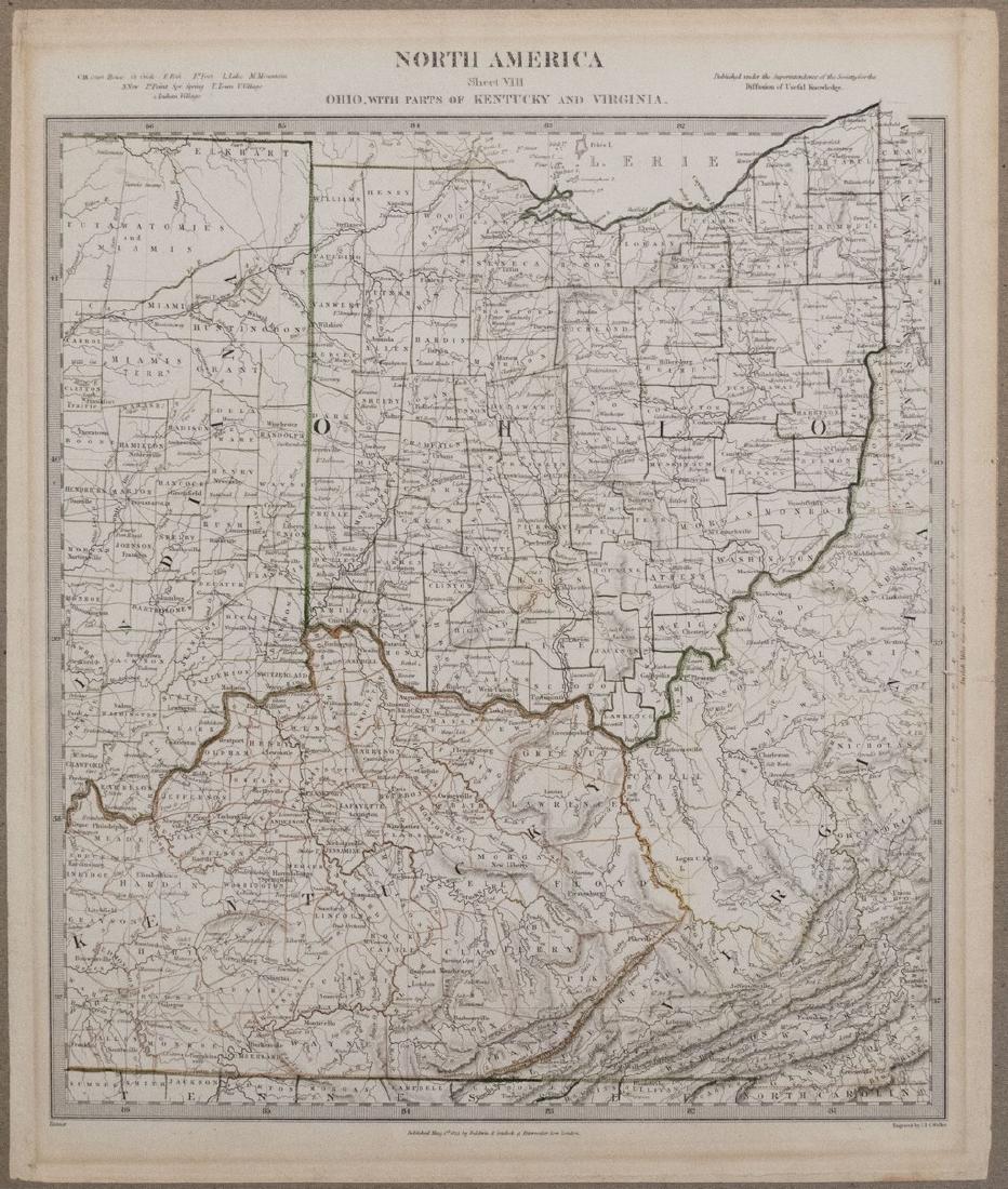 1833 SDUK Antique Map of Ohio - Apr 18, 2018 | Jasper52 in NY