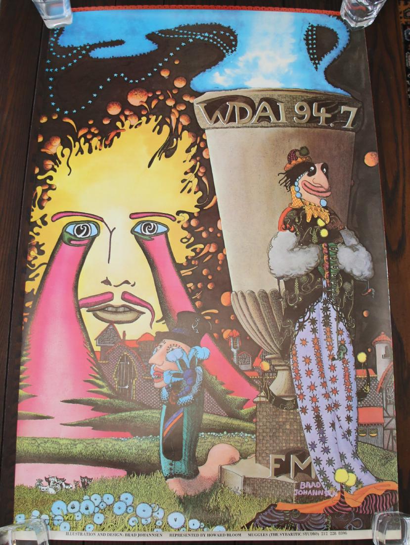 Original WDAI 94.7 FM Chicago, IL ABC Radio Poster 1971
