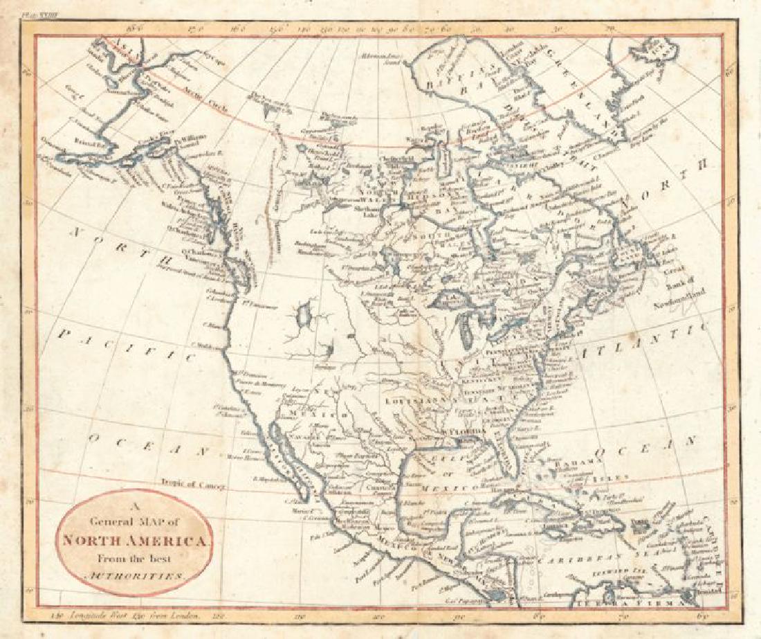 General Map Of North America