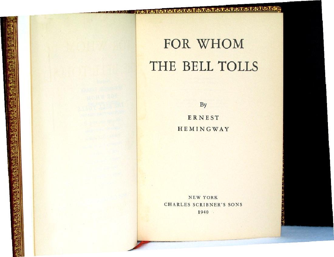 For Whom the Bell Tolls Hemingway Signed First Edition