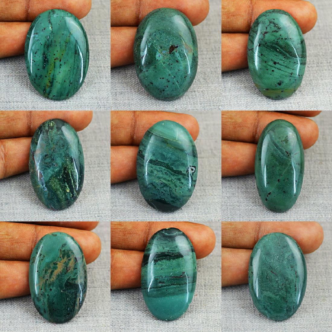 Forest Green Jasper Cabochons