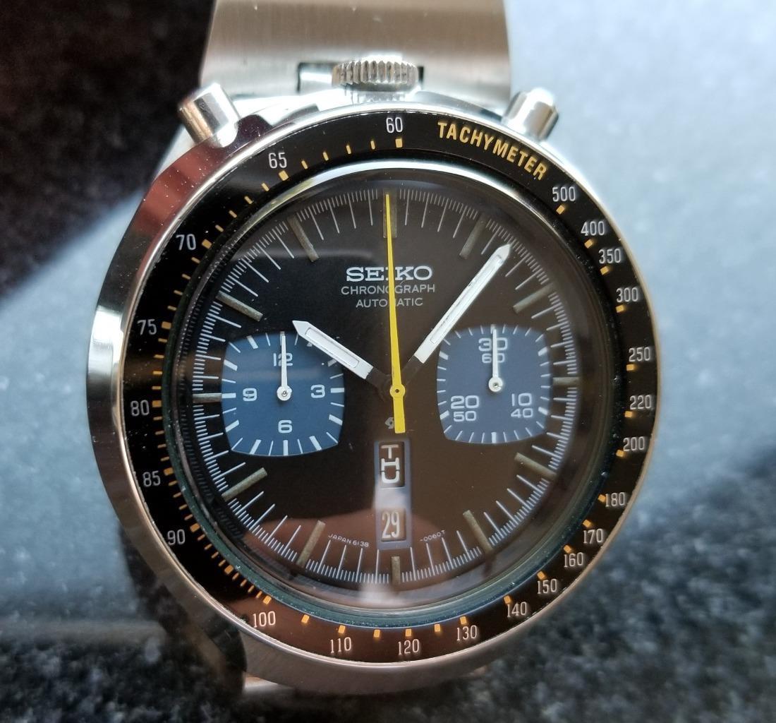 Seiko 6138 0040 Chronograph Automatic Stainless 1970s