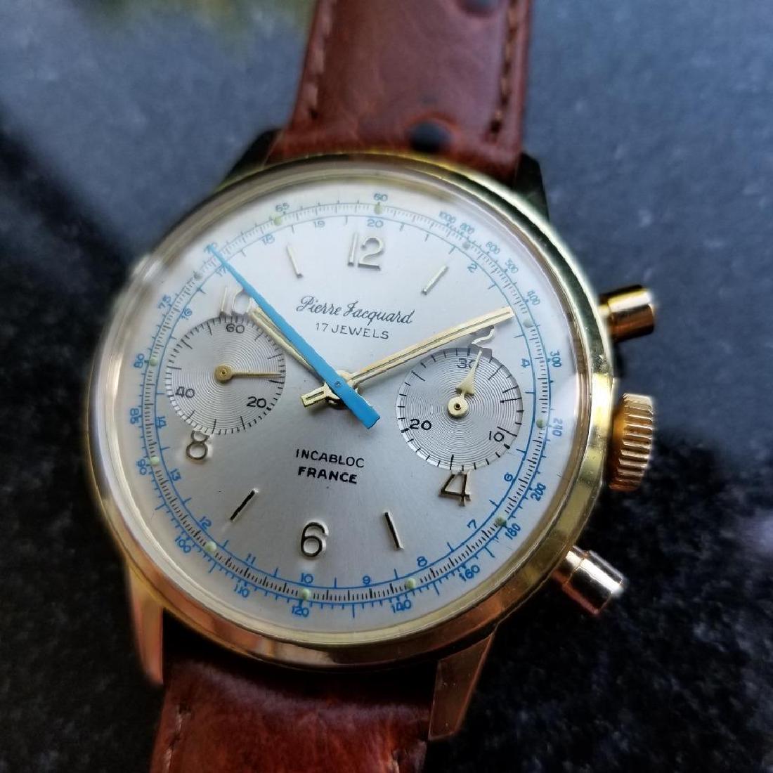 Pierre Jacquard French Made 1970s Chronograph Men's