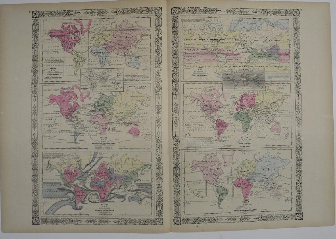 Johnson's Map of the World Showing the Geographical