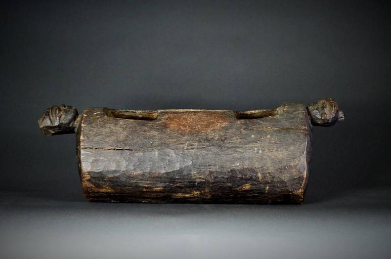 Authentic African Tribal Pende Slit Drum Idiophone Drc