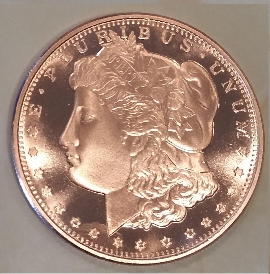 1 oz Morgan Copper Bullion Round .999 Fine