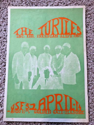The Turtles Very Rare! Golden Gate Masonic Temple