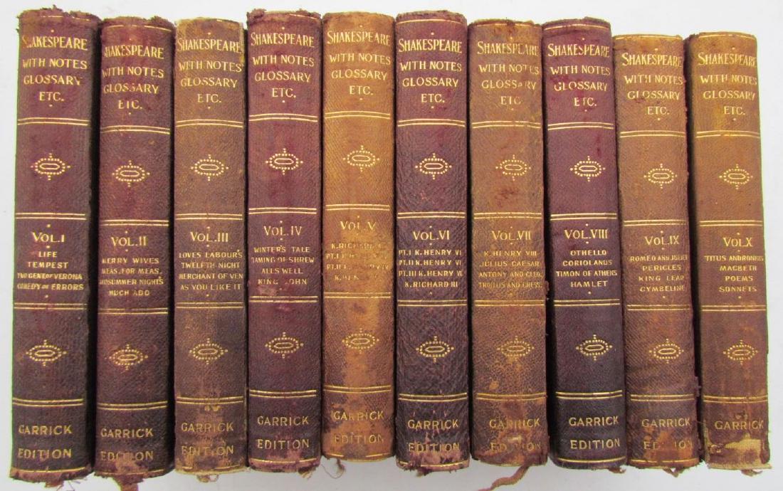 Shakespeare 1903 Limited Garrick Edition 10 Volumes