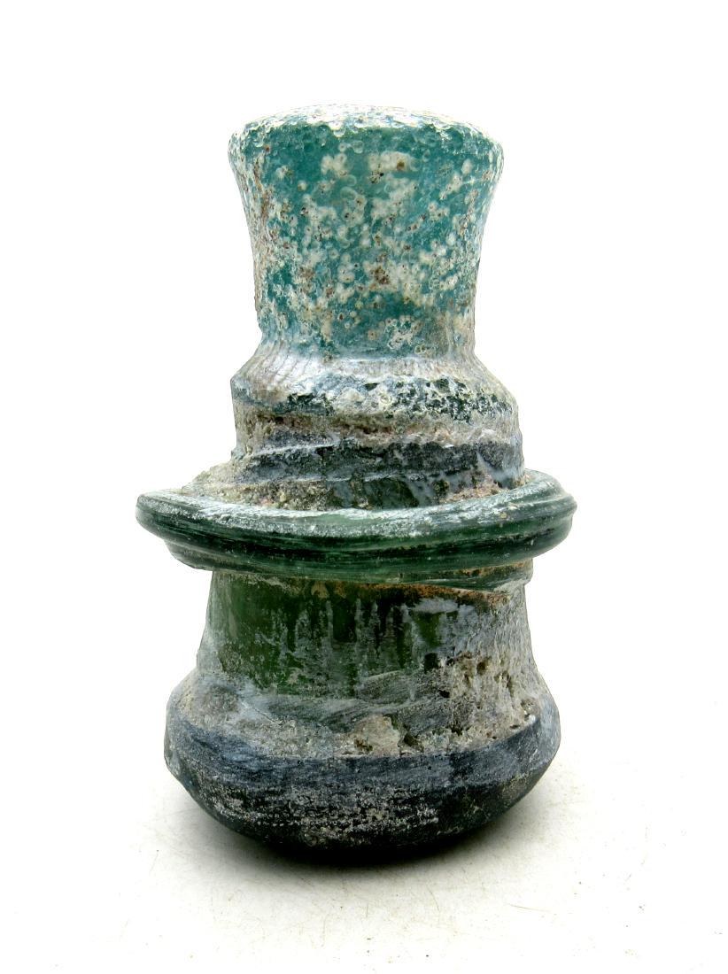 Early Medieval Byzantine Glass Flask