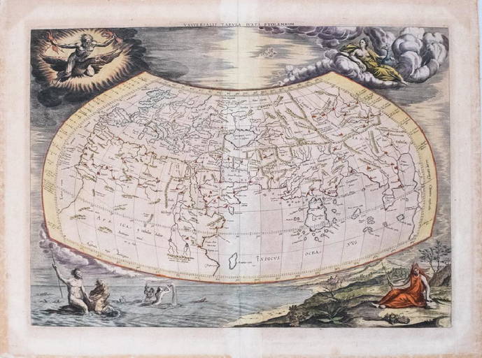 1695 Mercator Map Of The Known World Universalis