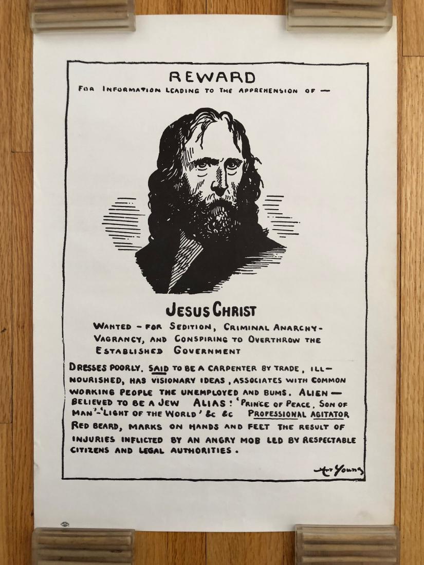 JESUS CHRIST WANTED POSTER