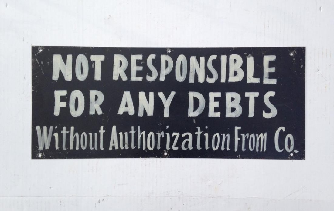 C1930 Sheet Metal Responsible Sign