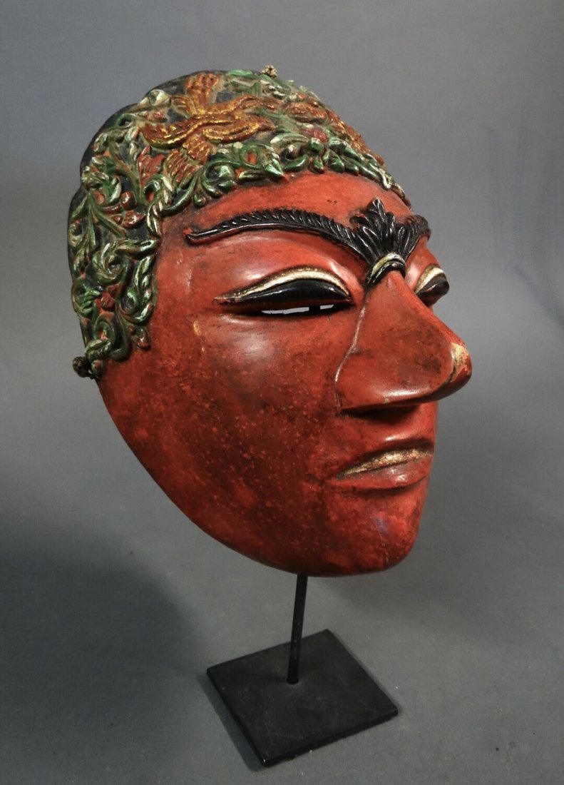 Old Topeng Dance Mask With Great Patine Java