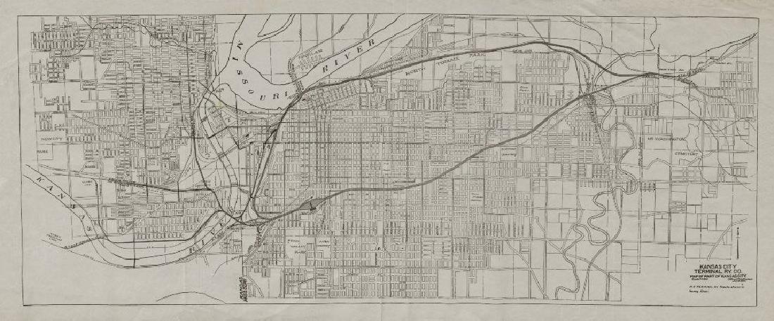 Kansas City plan showing Terminal Railway Co. Missouri