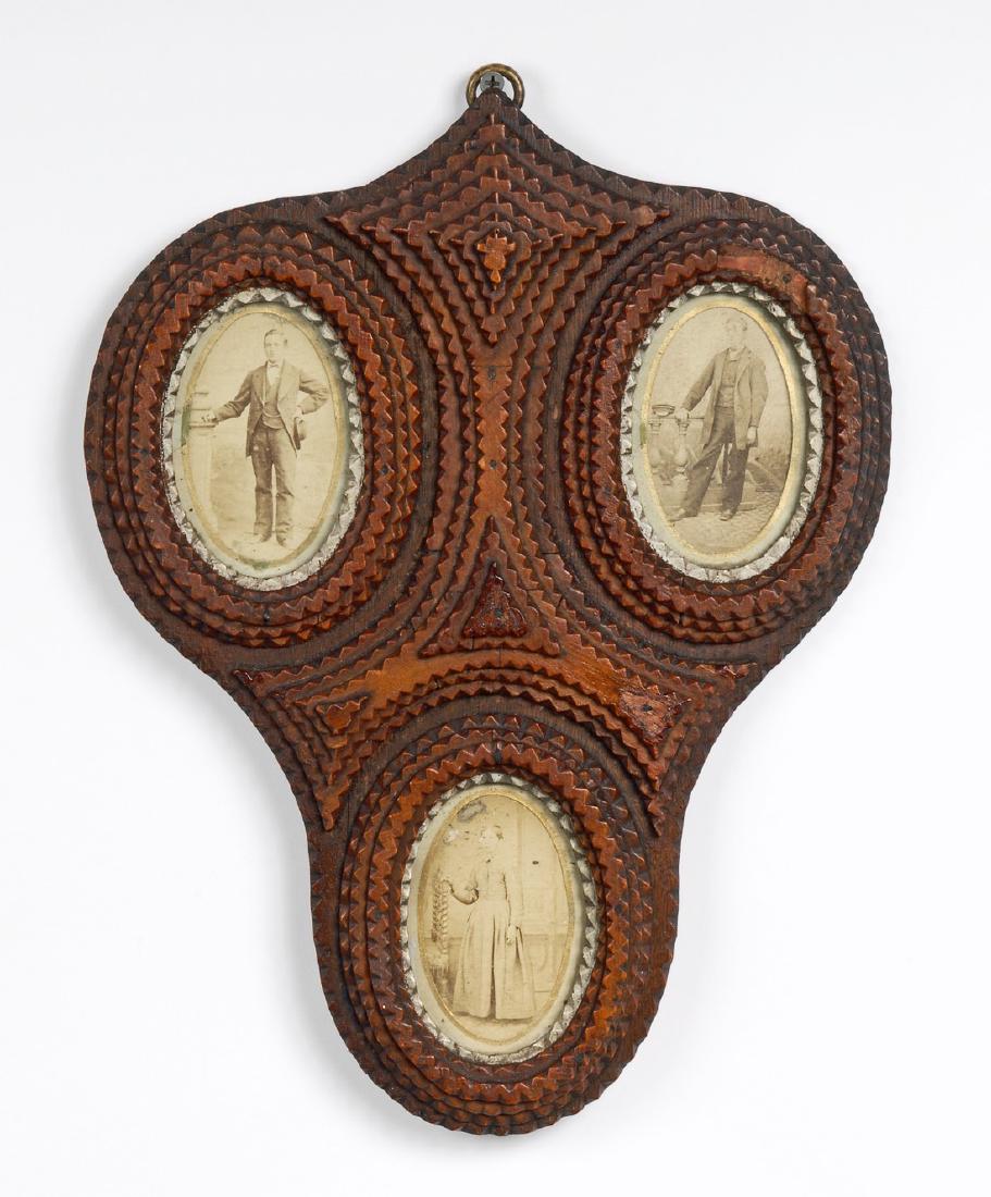 Tramp Art Portrait Frame