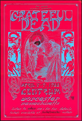Attractive Grateful Dead Centrum Poster