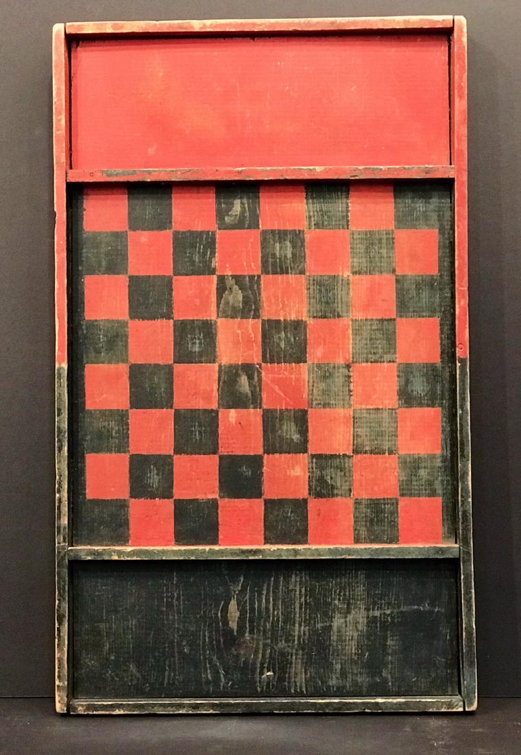 Red & Black Pa Checkerboard, C. 1890