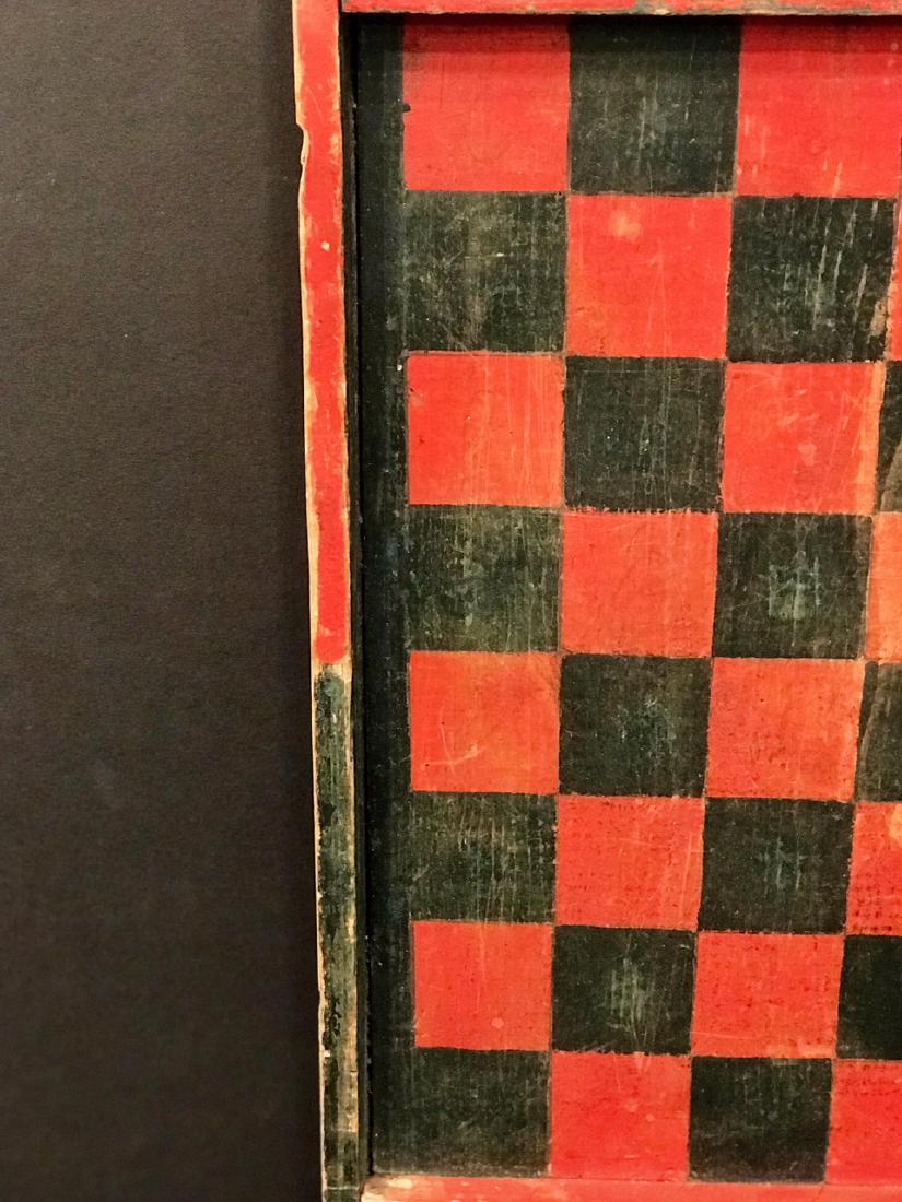 Red & Black Pa Checkerboard, C. 1890