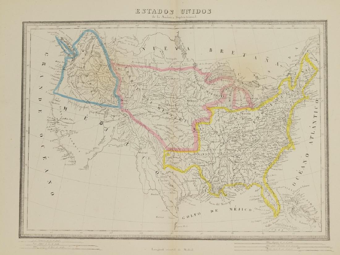 Big map of United States very uncommon 1815 Copper